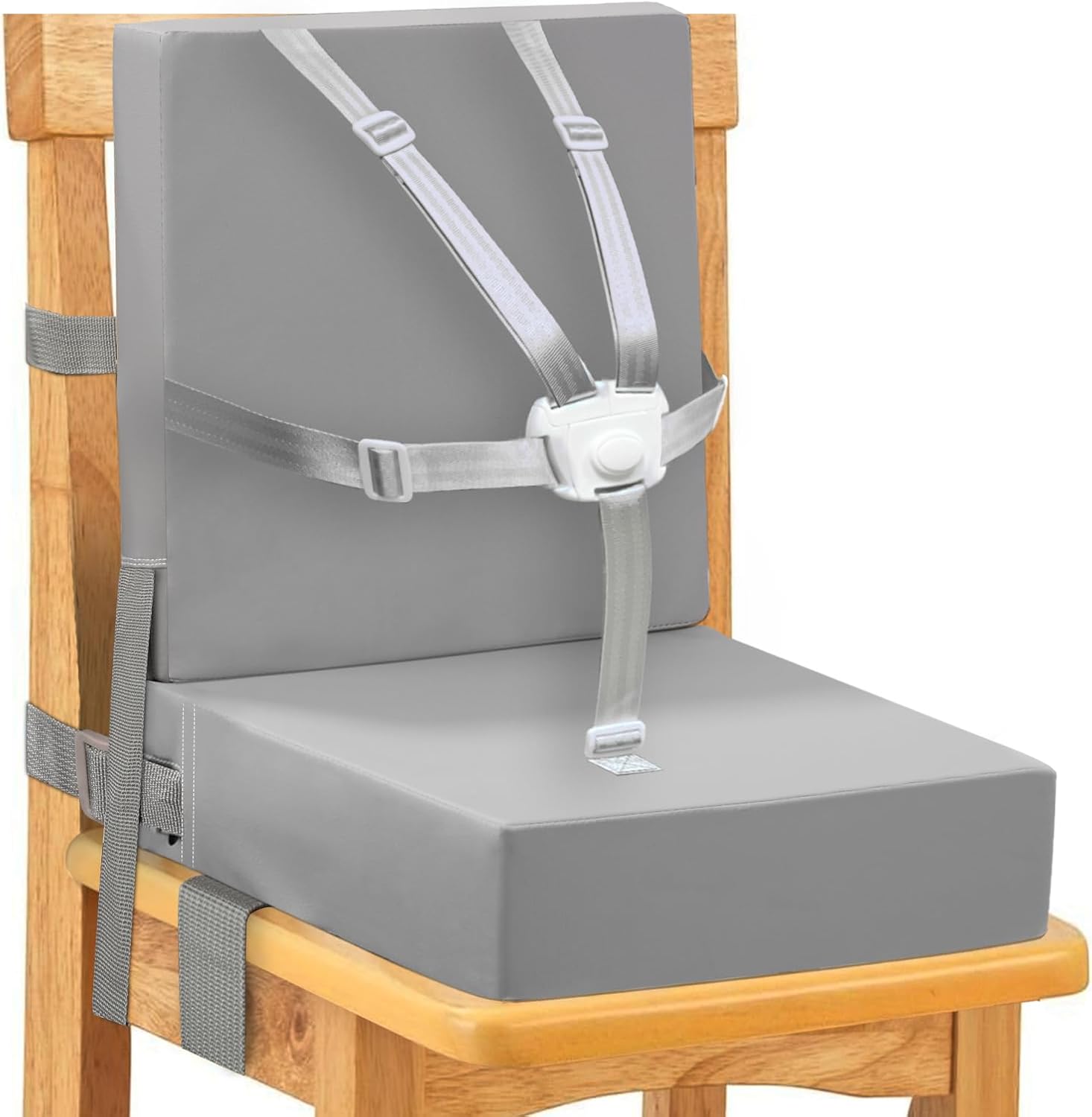 Toddler Booster Seat for Dining Chair, 5 Point Buckle Stronger Security ...