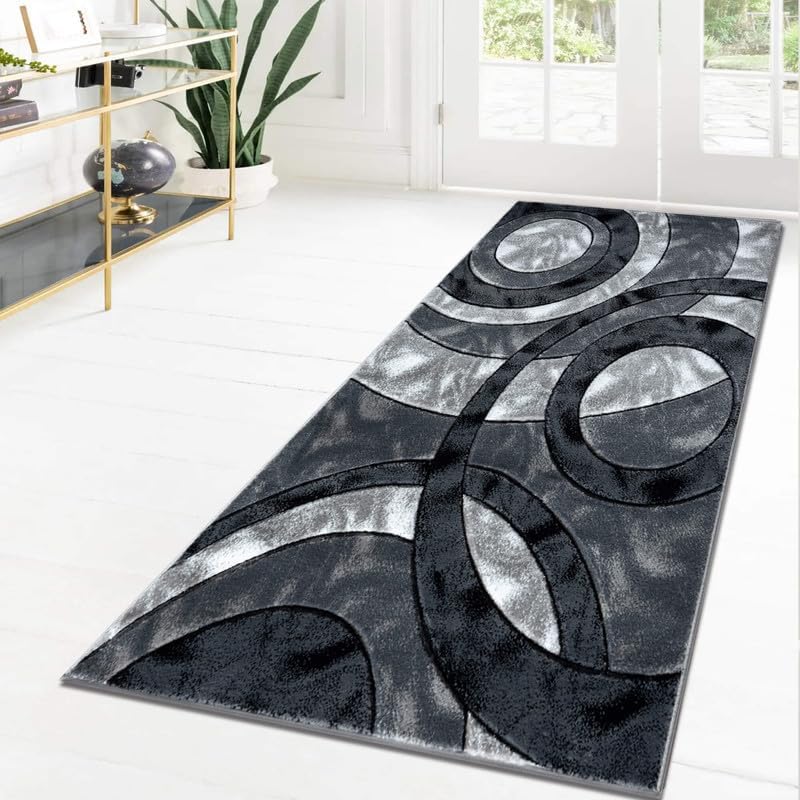 Cozy Haven Ecliptic Runner Rug - Washable Hallway Carpet Runners, Non ...