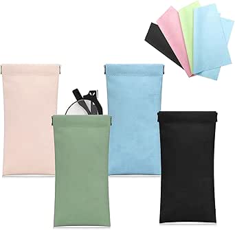 4 PCS Sunglasses Case, Soft Glasses Case for Women, Sunglasses Case ...