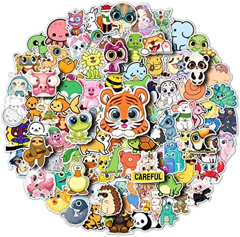 Amazon.com: (Animal Stickers)100Pcs Cute Animal Stickers,Vinyl ...