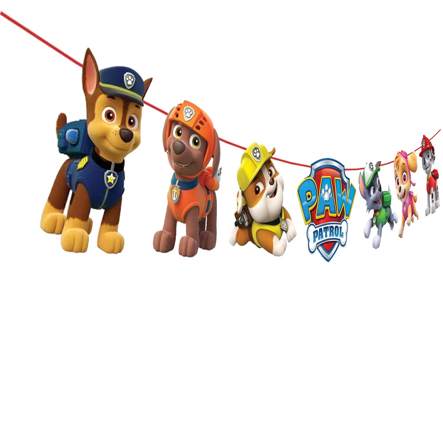 Buy Party Propz Paw Patrol Character Banner for Paw Patrol Birthday ...
