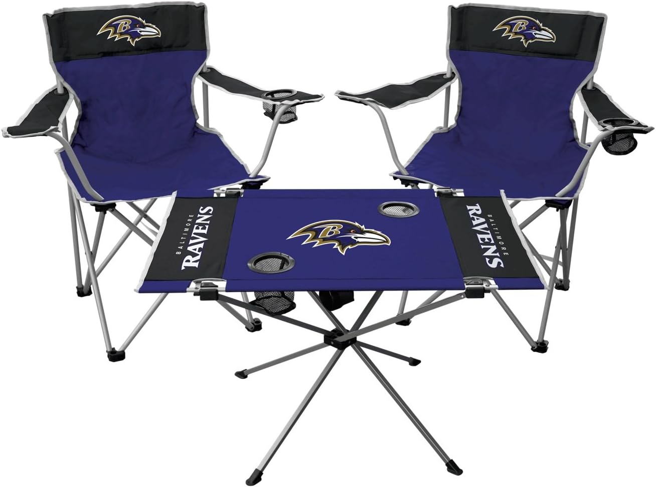 Amazon.com : Rawlings NFL 3-Piece Tailgate Kit, 2 Gameday Elite Chairs ...