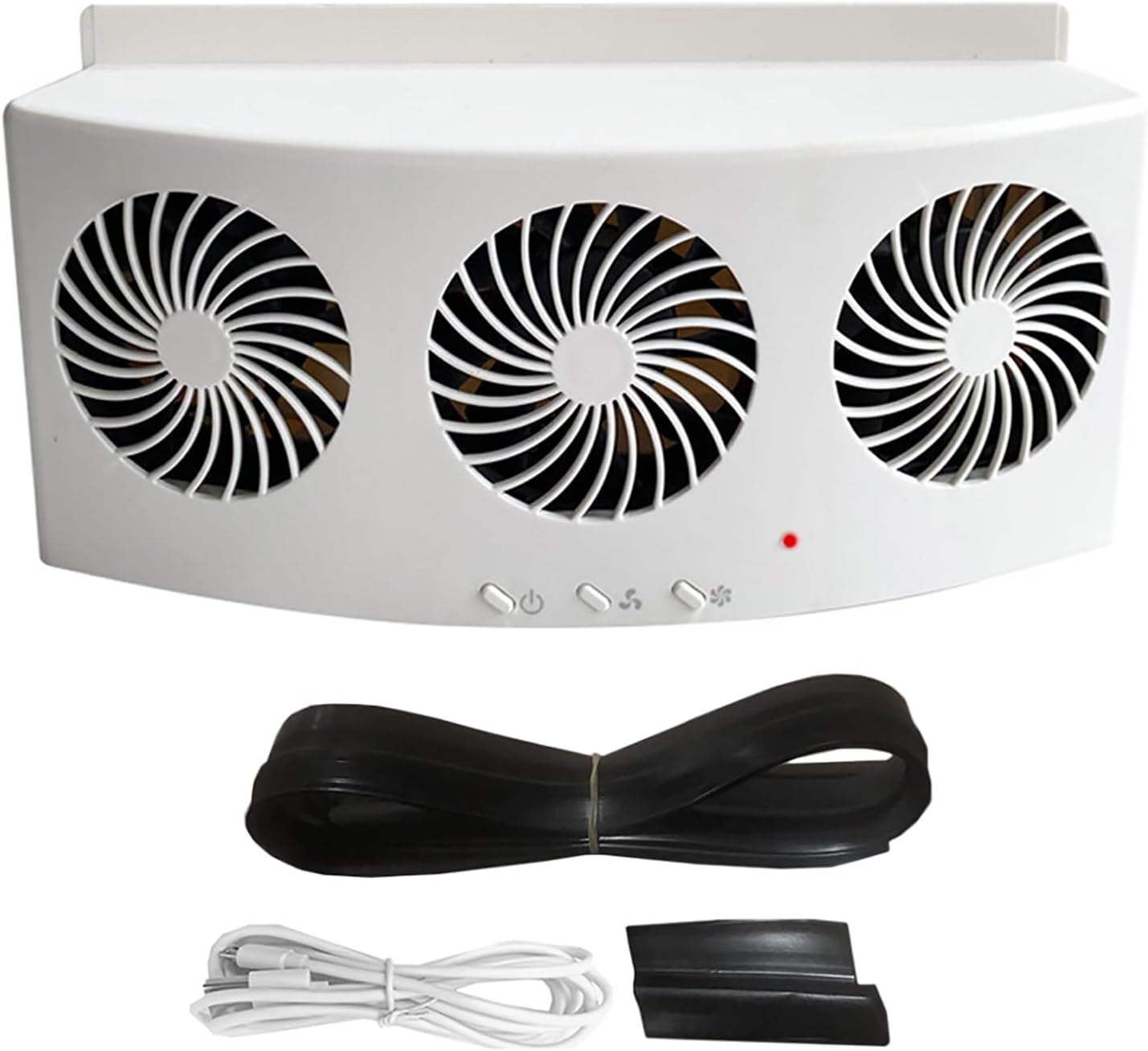 Amazon.com: YOMTOVM White Car Exhaust Fan, Vehicle Window Fan, Window ...