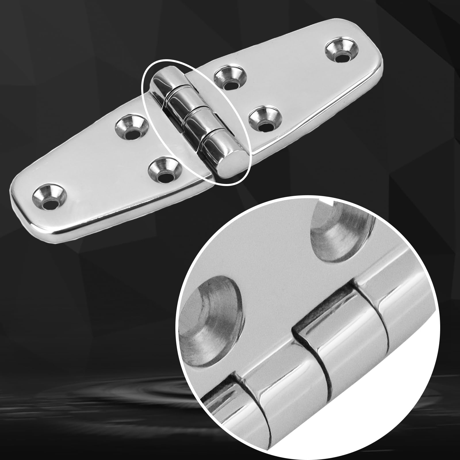 Snapklik.com : Laorde 316 Stainless Steel Boat Hinges Marine Grade 4 ...