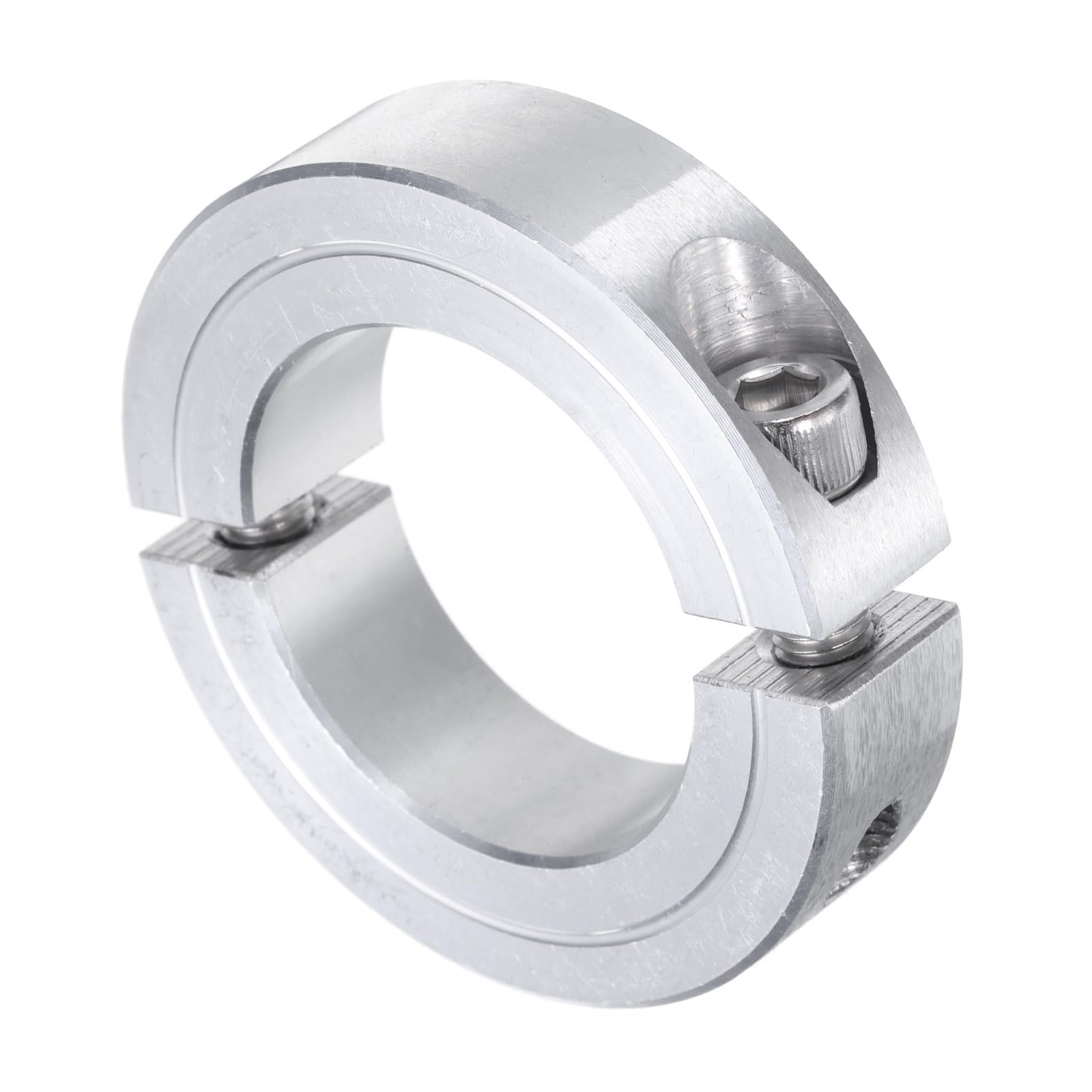 uxcell Double Split Clamp-On Shaft Collar for 1-3/8" Shaft, Two-Piece ...