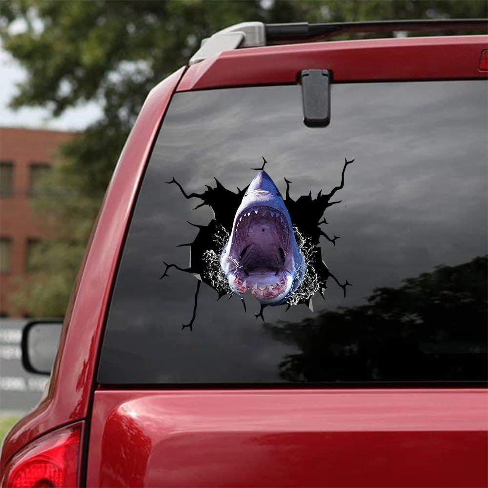 Amazon.com: Ocean Gift Sharks Car Decals, Fish Decals Stickers Pack of ...