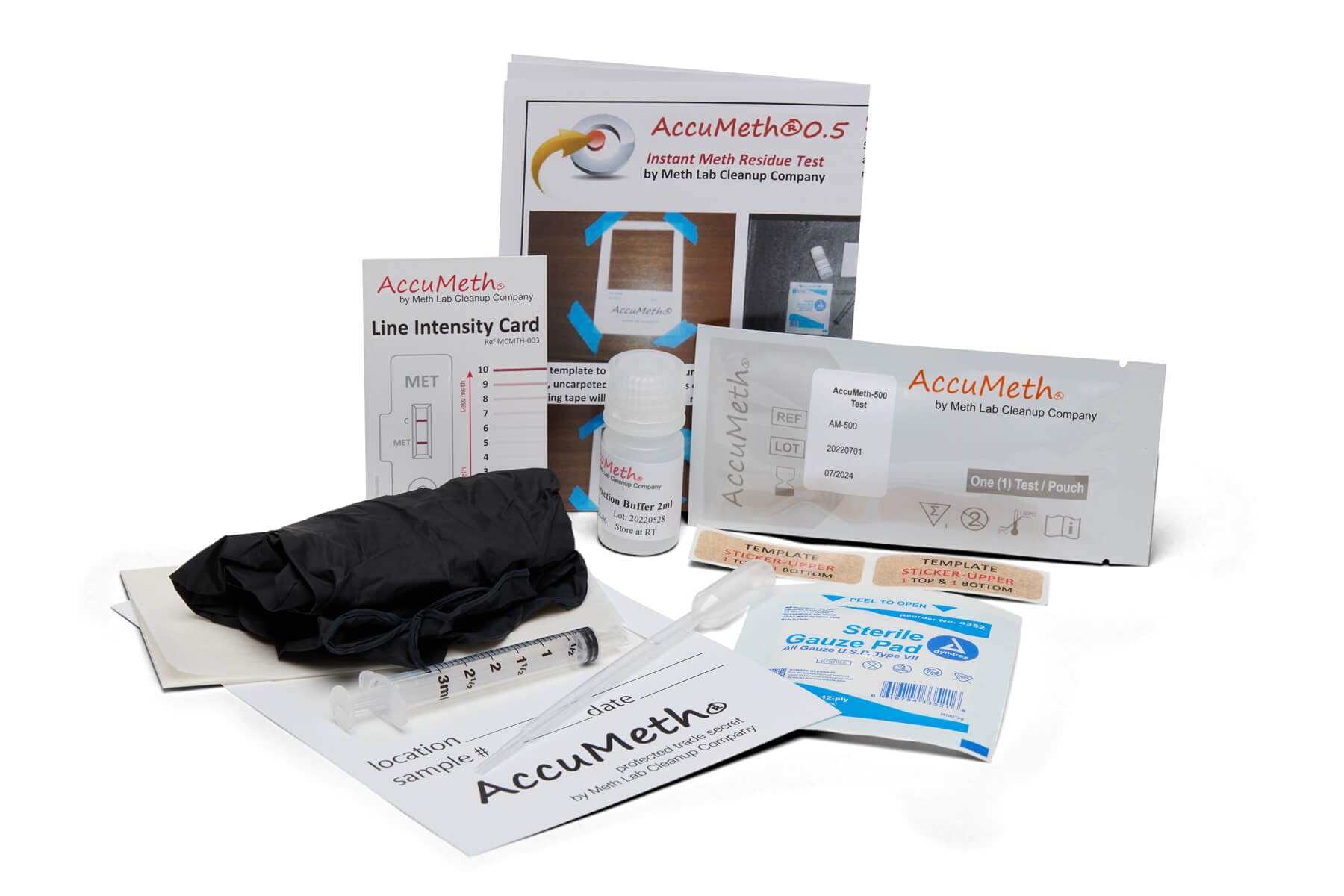 Amazon.com: AccuMeth0.5 Methamphetamine Residue Detection Test Kit for ...