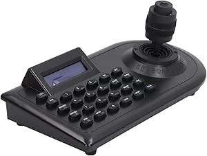 Eujgoov 4D Surveillance Keypad Controller, Joystick Analog PTZ Camera Keyboard LCD Display ...