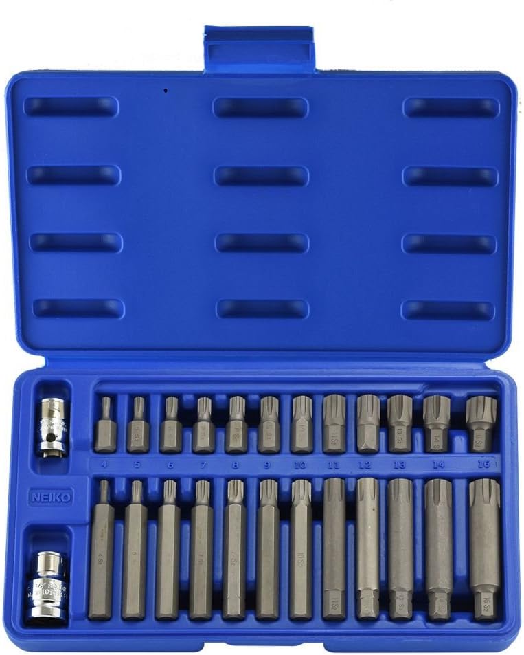Amazon.com: Domeiki Ribe Hex Bits 26pc Pro Set 1/2" 3/8" Drive Socket ...