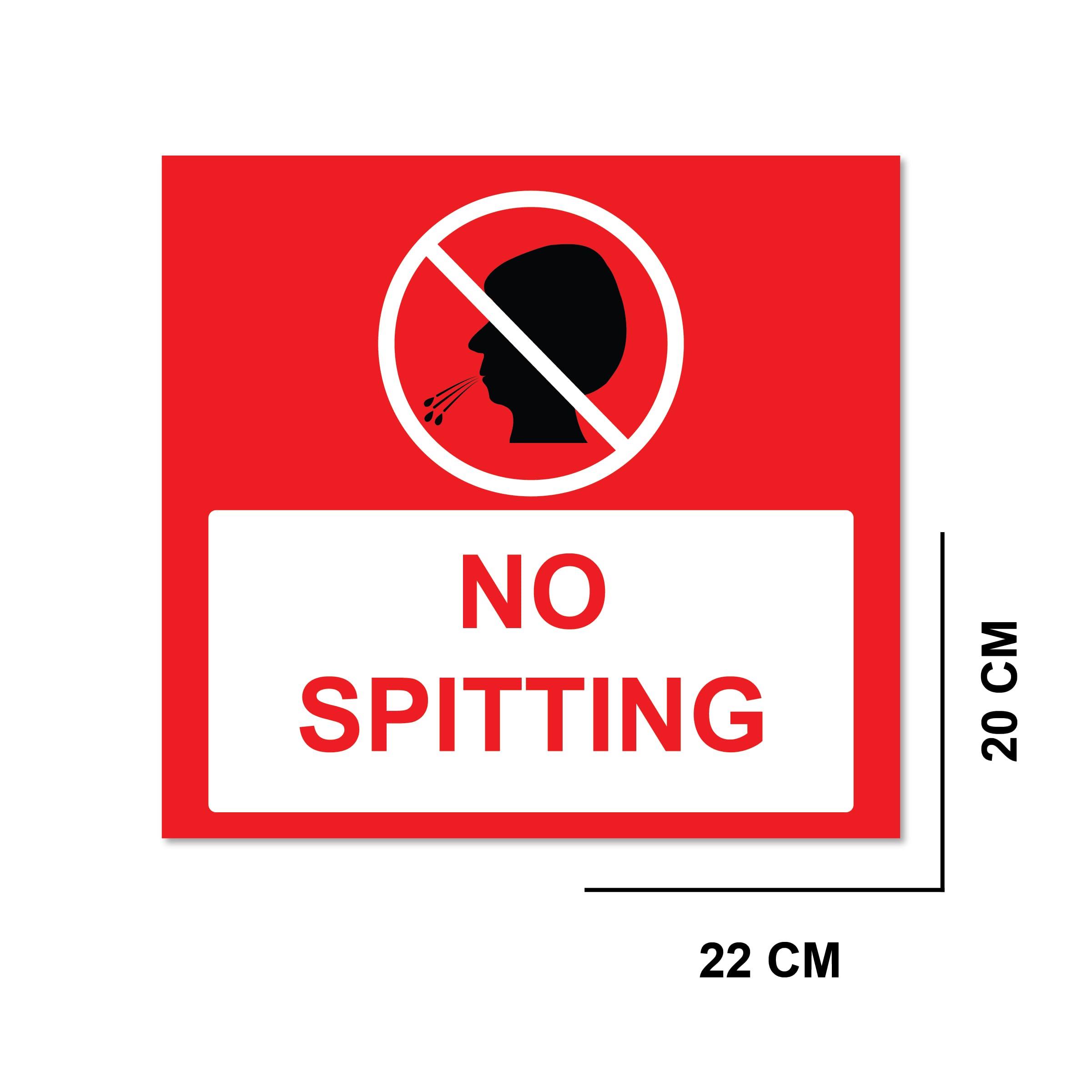 Buy SIGN EVER Do Not Spit Here Sign Boards For Bank Office Factory ...