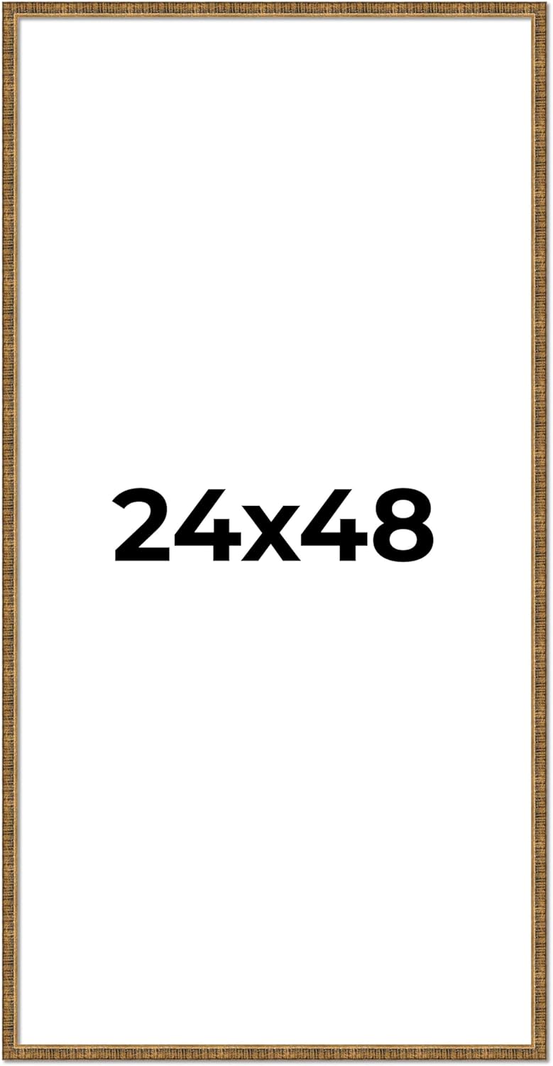 Amazon.com - CountryArtHouse 24x48 Gold Picture Frame - Modern Photo ...