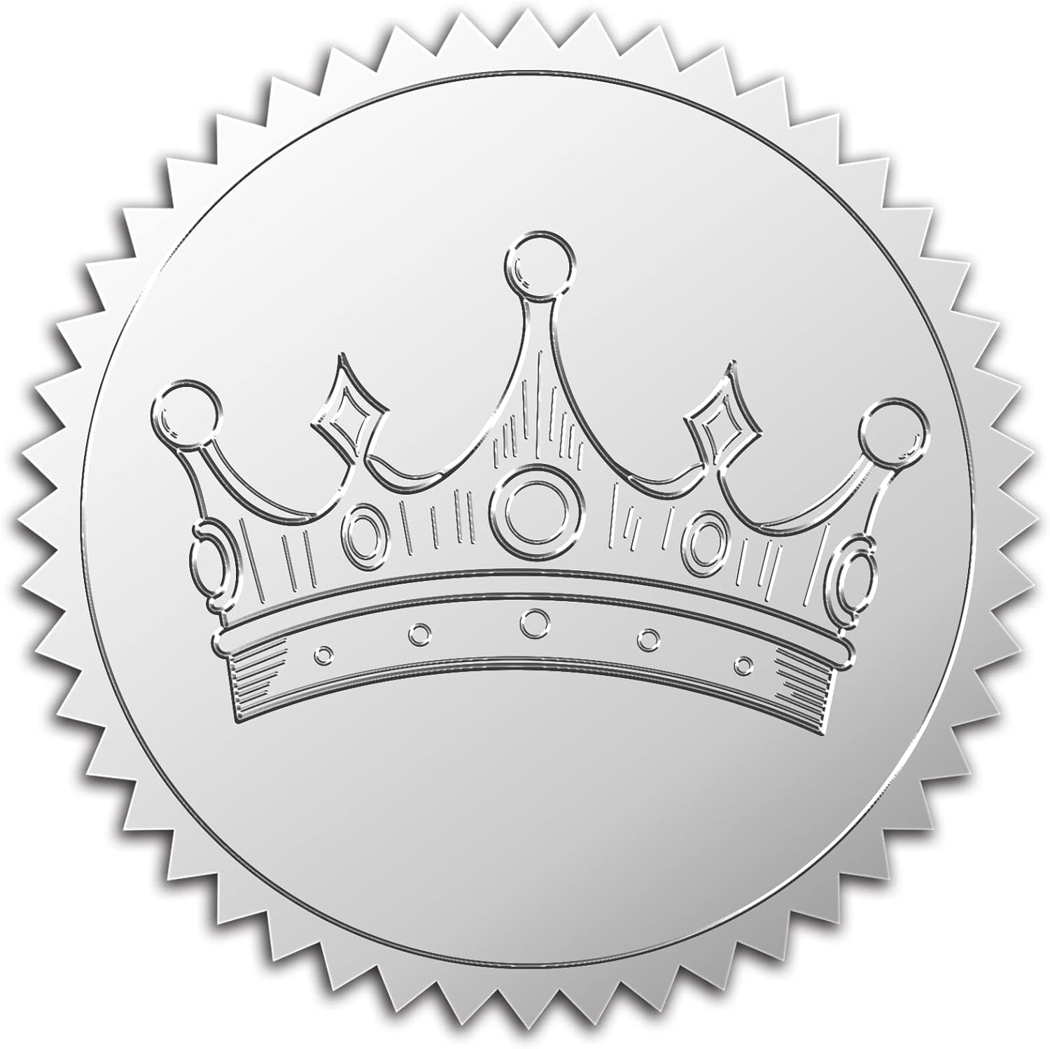 Amazon.com: CRASPIRE 100pcs Self-Adhesive Silver Foil Embossed Stickers ...