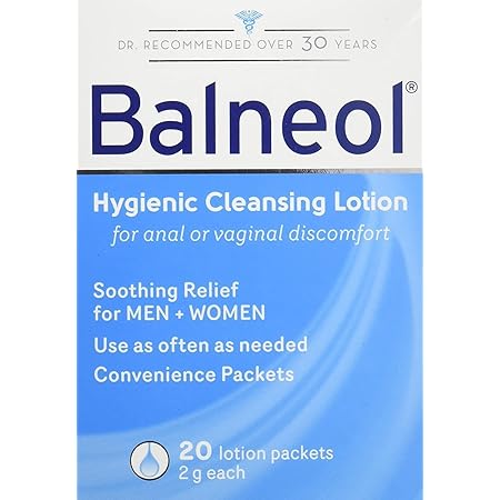 Amazon.com: Balneol Hygienic Cleansing Lotion Packets 20 Each by ...