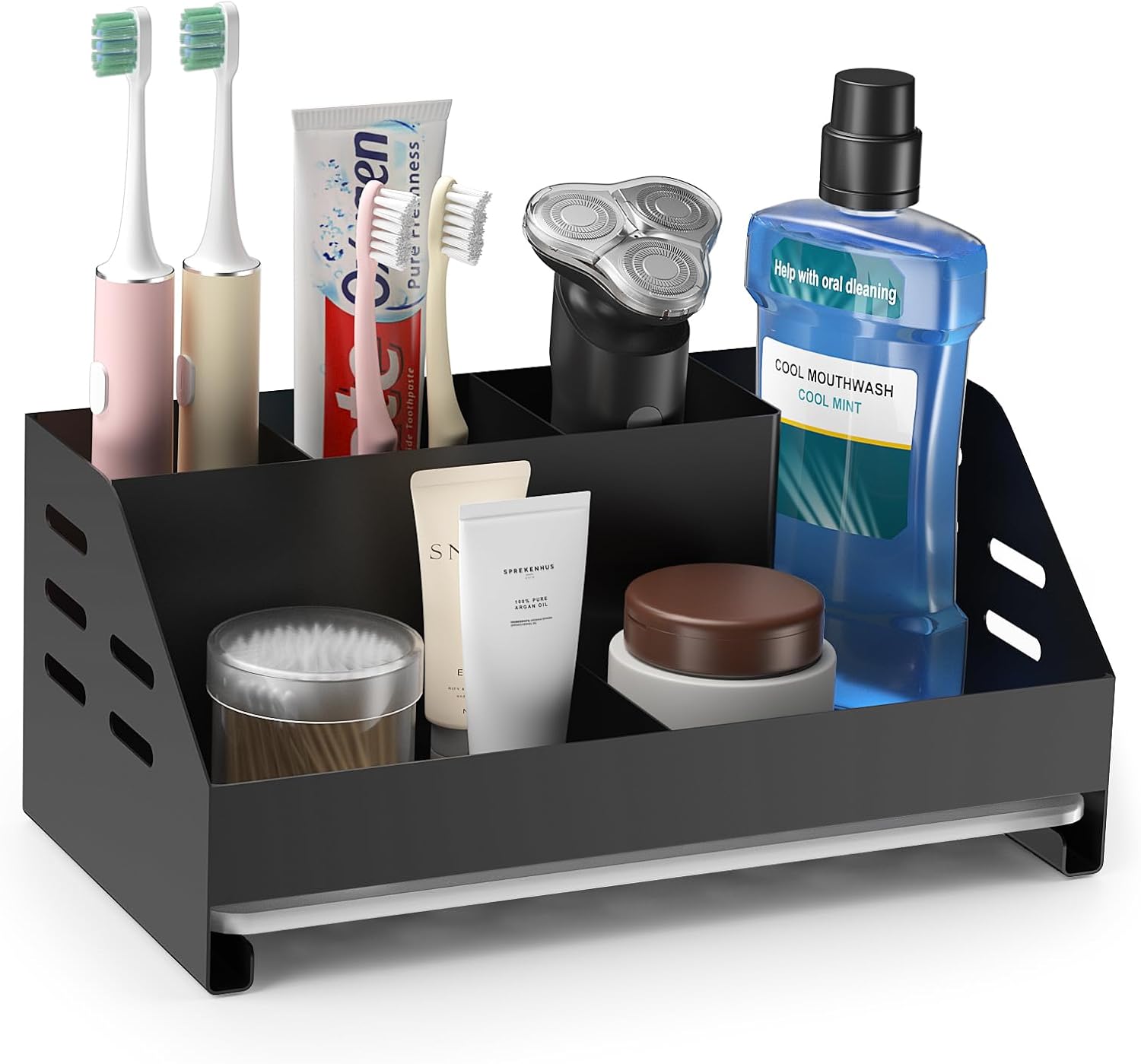 Amazon.com: MFTEK Toothbrush Holders, Bathrooms Countertop Storage ...
