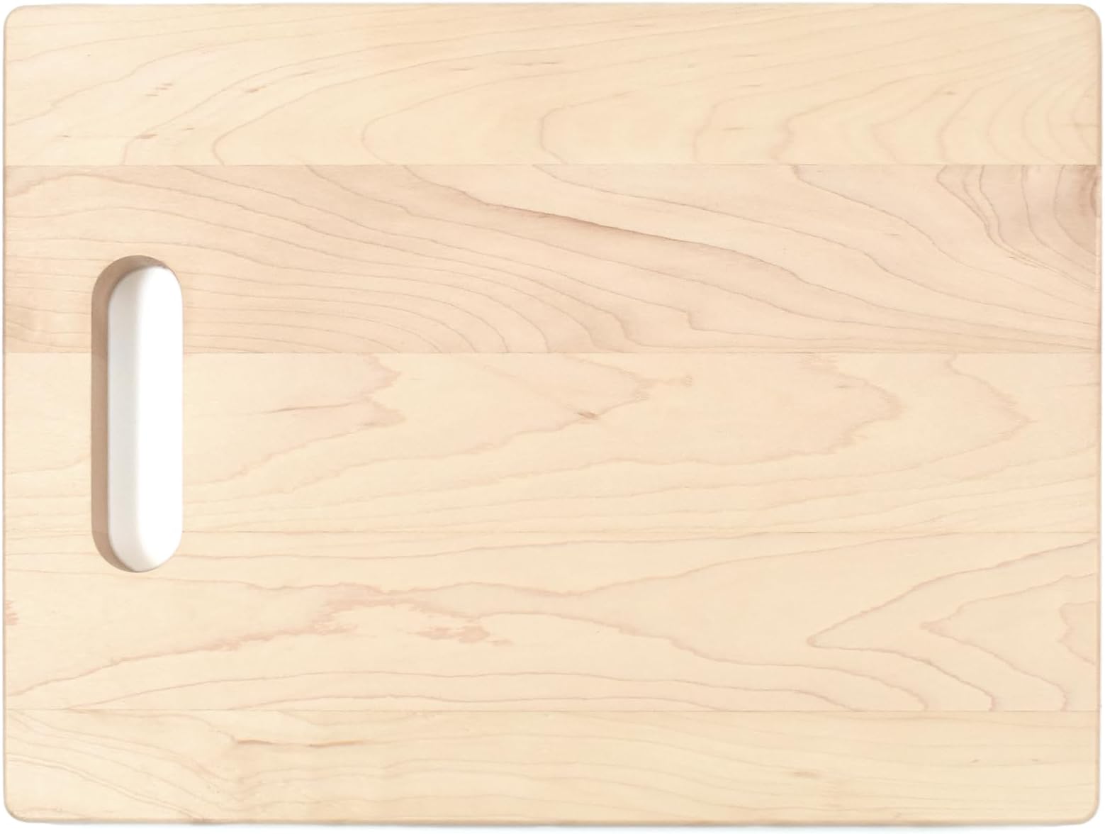 Amazon.com: American Maple Wood Cutting Board with Handle, Rounded ...