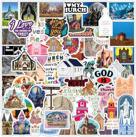 Amazon.com: 64PCS Jesus Christian Church Stickers, Religious Stickers ...