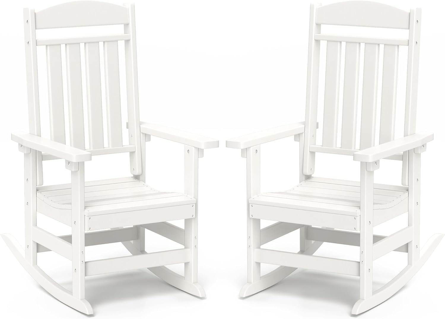 Amazon.com: NAVINE Outdoor Rocking Chairs Set of 2, Oversized High Back ...