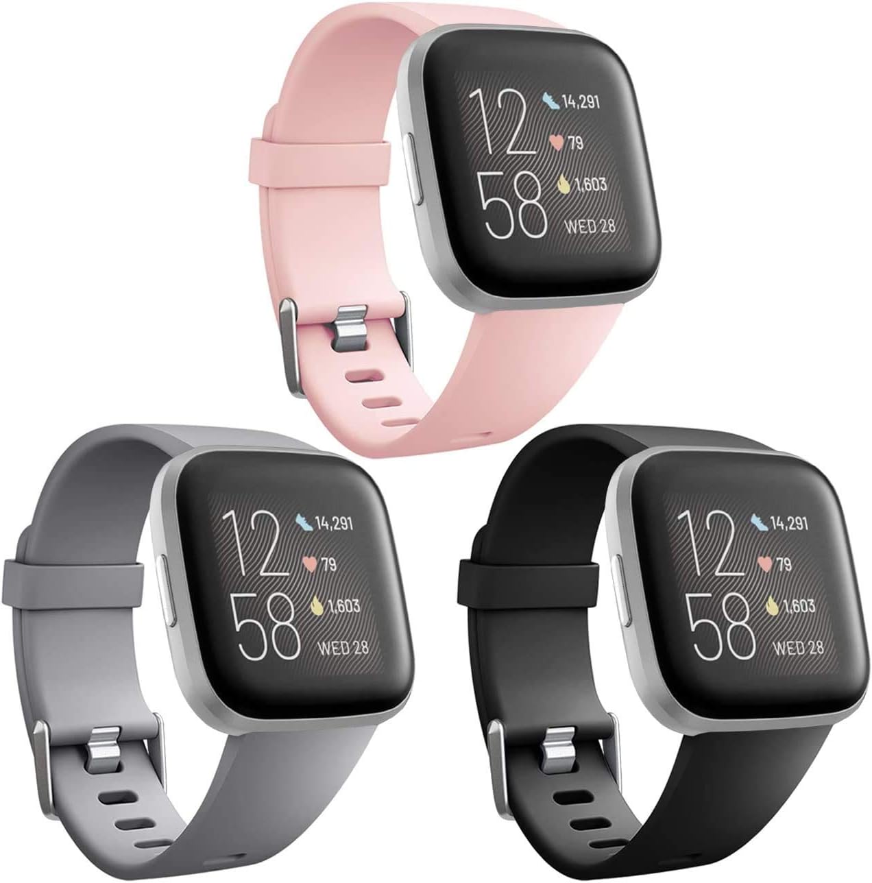 Amazon.com: Wepro Bands Compatible with Fitbit Versa/Fitbit Versa 2 ...