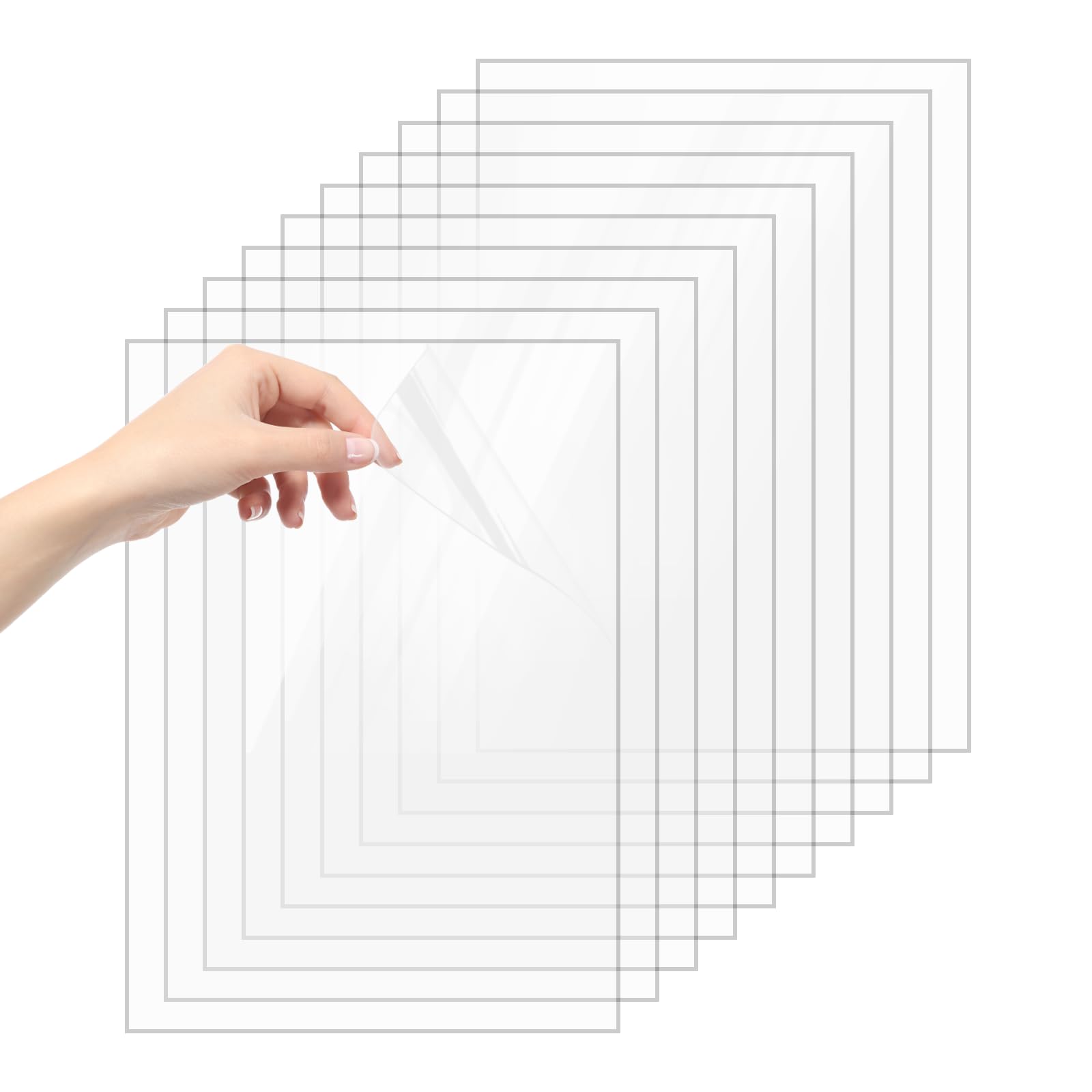 Snapklik.com : 10-Pack Of PET Plexiglass Plastic Sheets,Transparent ...