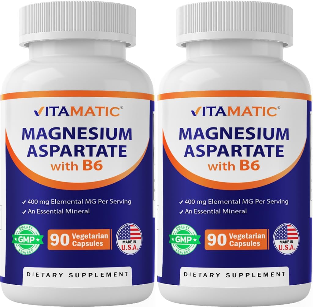 Amazon.com: Vitamatic Magnesium Aspartate 400mg per Serving - 90 ...