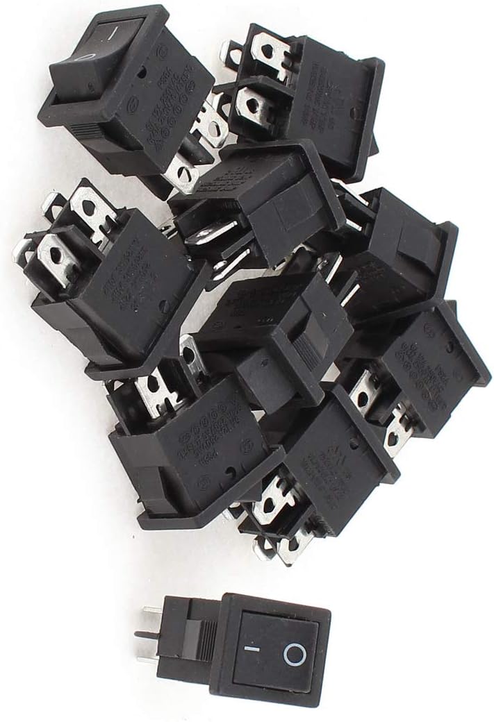 Amazon.com: Aexit 10 Pcs Switches AC 250V 6A to 125V 10A 4 Pin ON/Off ...