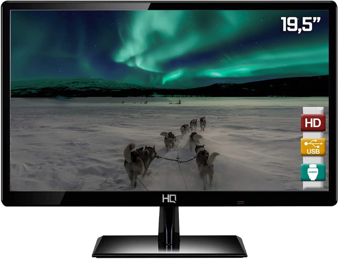 Monitor Led HQ 19.5' HQ19.5 WHQ-Led HDMI preto | Amazon.com.br