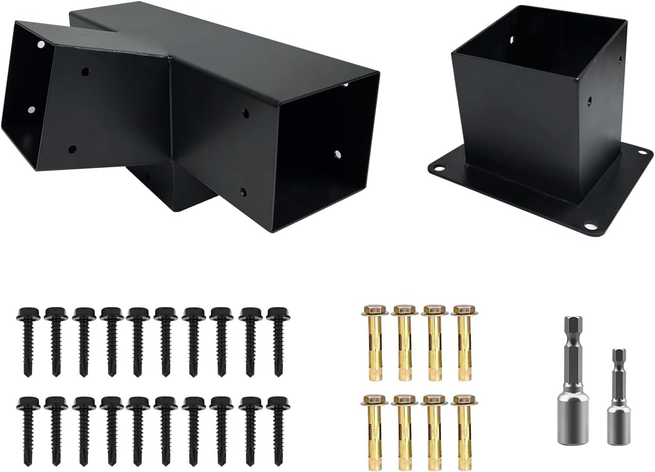 Amazon.com: Pergola Slanted Roof Bracket kit,3-Way 15-Degree Right ...