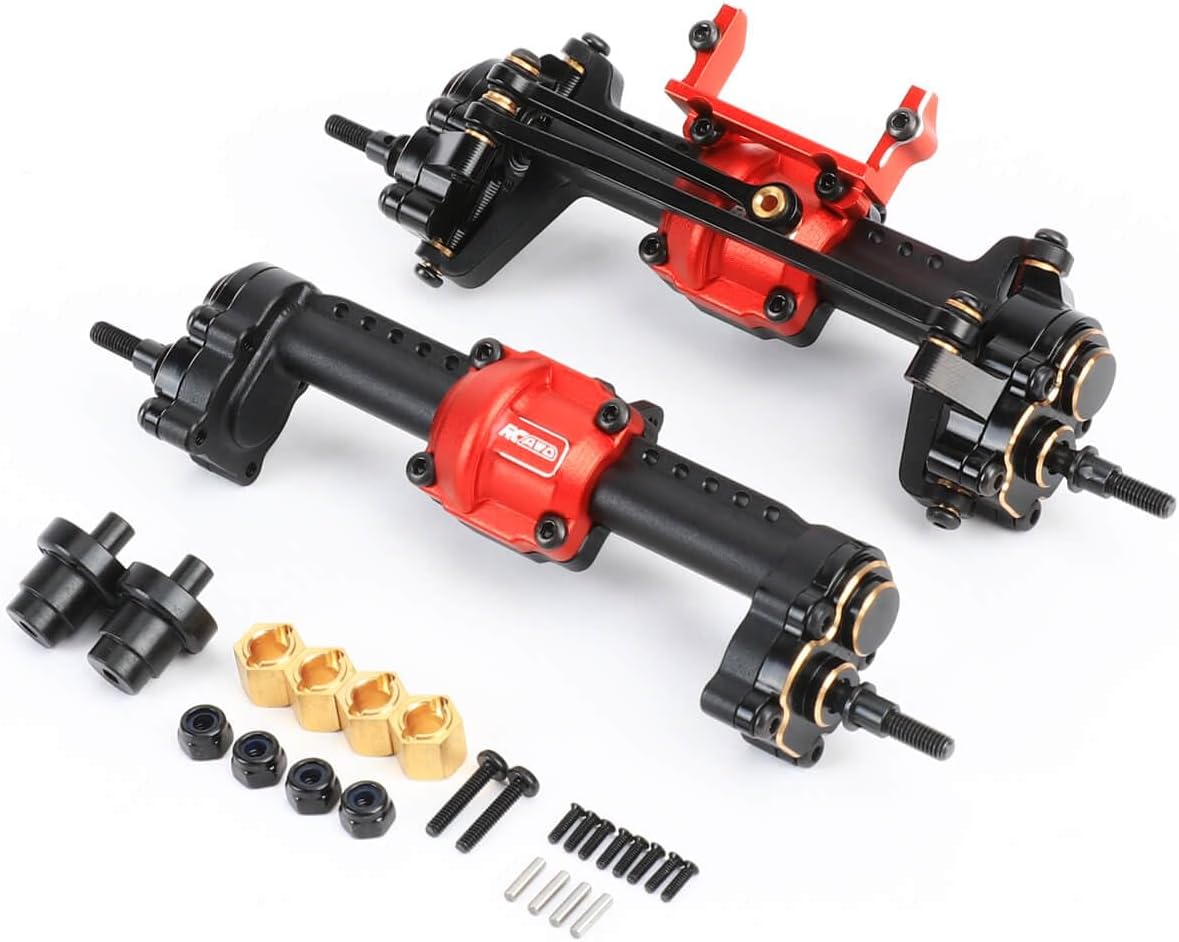 Amazon.com: RCAWD FCX24 Portal Axles Kit & Differential Locker for FMS ...