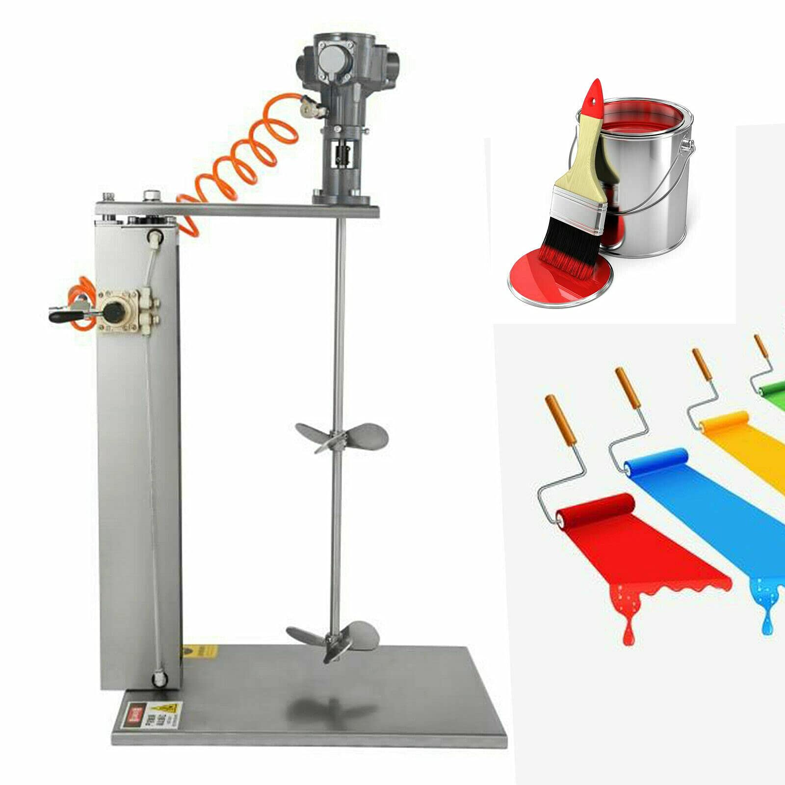 Buy TBVECHI 50 Gallon Pneumatic Paint Mixer Agitator Blender Adjustable Speed 110L/min W/Stand ...
