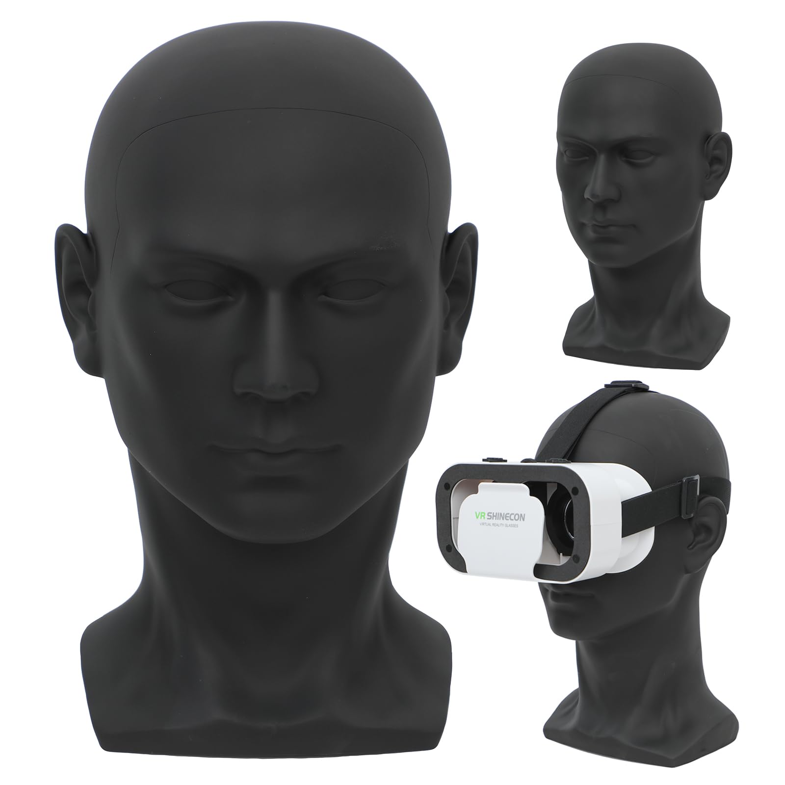 Amazon.com: Male Mannequin Head Professional PVC Manikin Head for ...