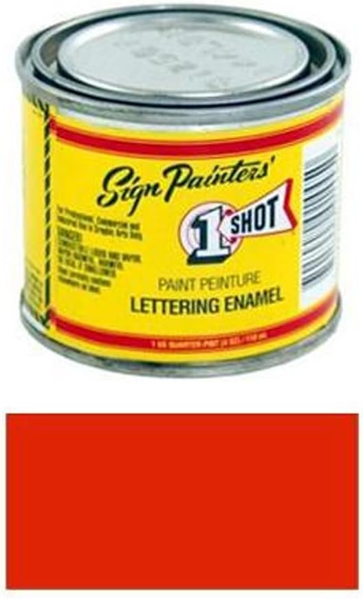 Amazon.com: 1-Shot 101-L Lettering Enamel White (4 oz) : Arts, Crafts ...