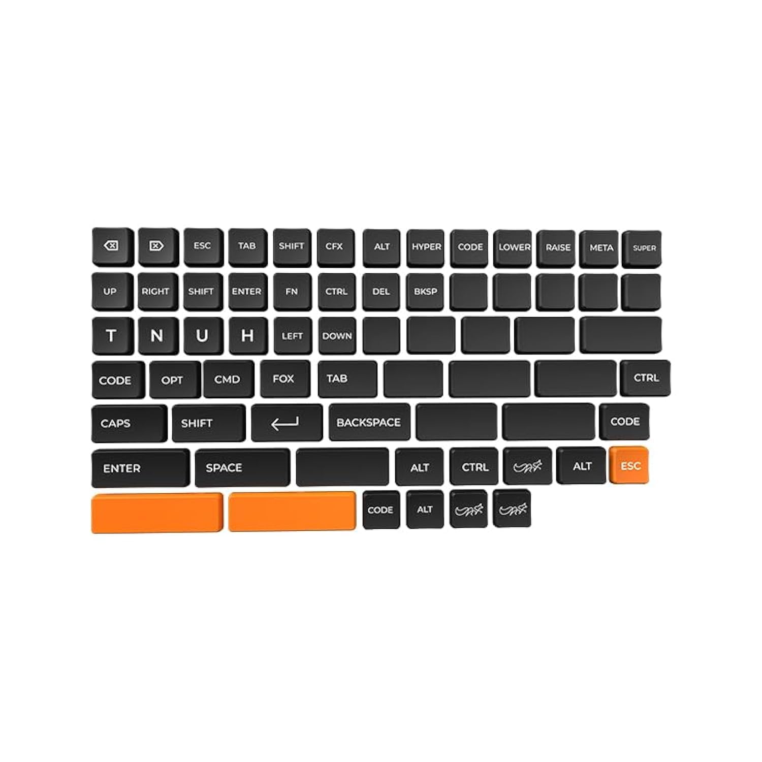 Amazon.com: Generic Chocfox-Fans Keycaps Low Profile PBT Keycaps for ...