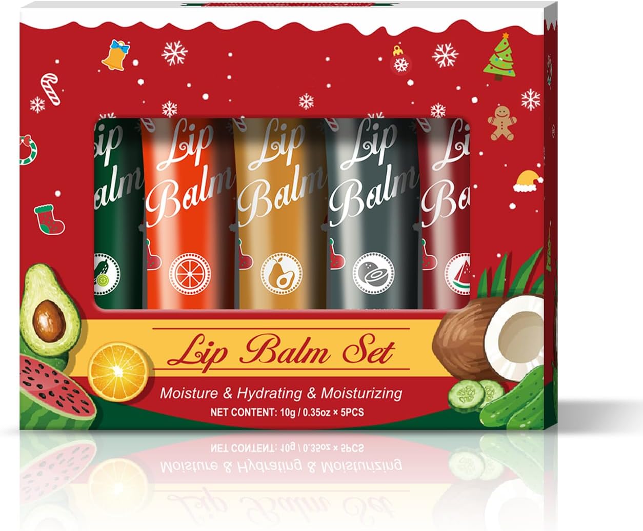 Amazon.com : Cublive Lip Balm Christmas Gift Set for Women, Hydrating ...