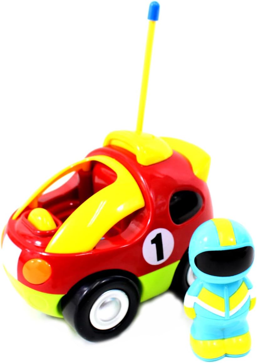 Amazon.com: PowerTRC Remote Control Cartoon Car for Kids | Cute and Fun ...