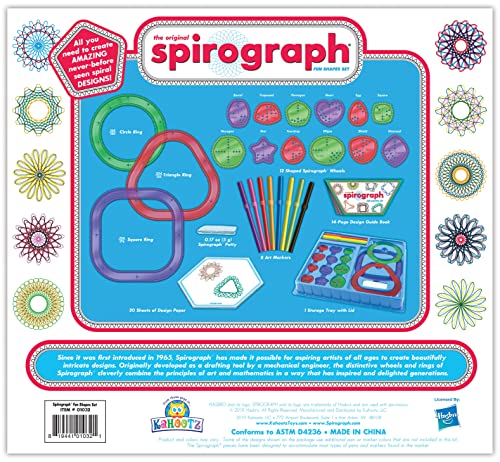 Snapklik.com : SpirographFun Shapes Drawing Art SetClassic Spirograph ...