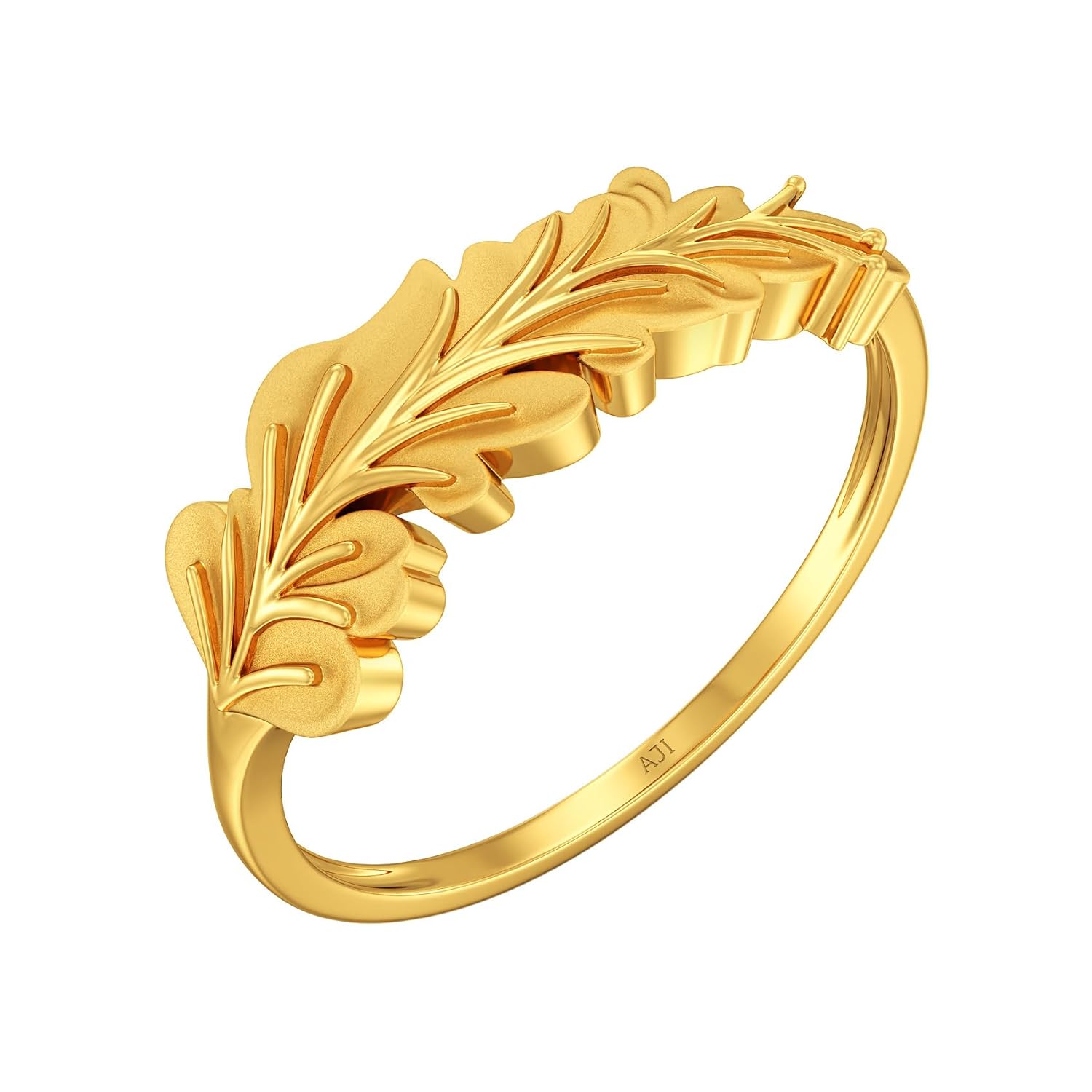Joyalukkas 22K (916) Purity Foliate Inspired Gold ring For Women ...