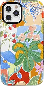 Amazon.com: Casely iPhone 12/12 Pro Case | Botanical Blooms | Floral Patchwork | Bold Protective ...