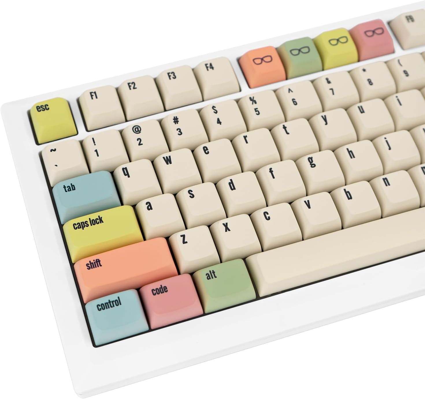Amazon.com: JOLINTAL 134-Key Canvas Retro Beige Keycaps, PBT Custom ...
