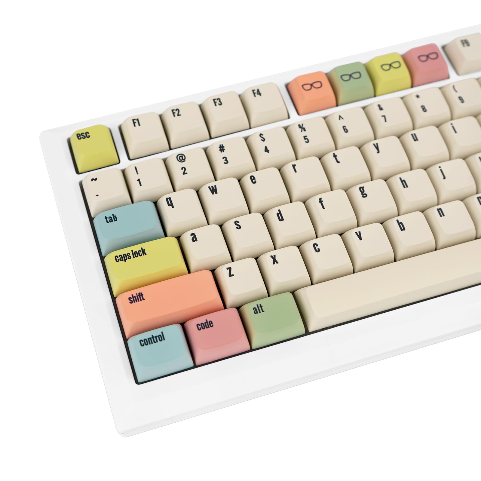 Amazon.com: JOLINTAL 134 Keys Canvas Retro Beige Keycaps, PBT Custom ...