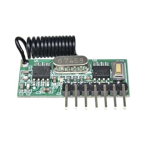 e-INFINITY 433MHz RF Wireless Module Relay Receiver 4Channel Learning ...