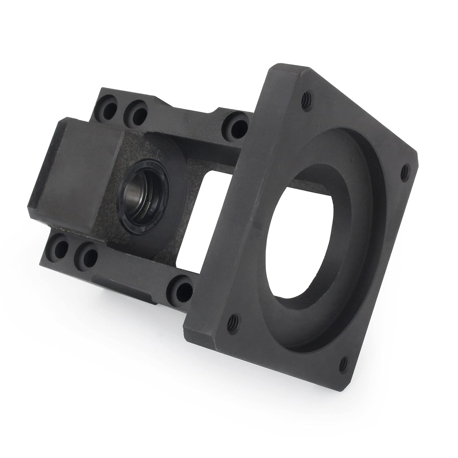 CNCTOPBAOS Nema34 Stepper Motor Steel Mounting Bracket,Integrated Motor BK15 Ball Screw Fixed ...