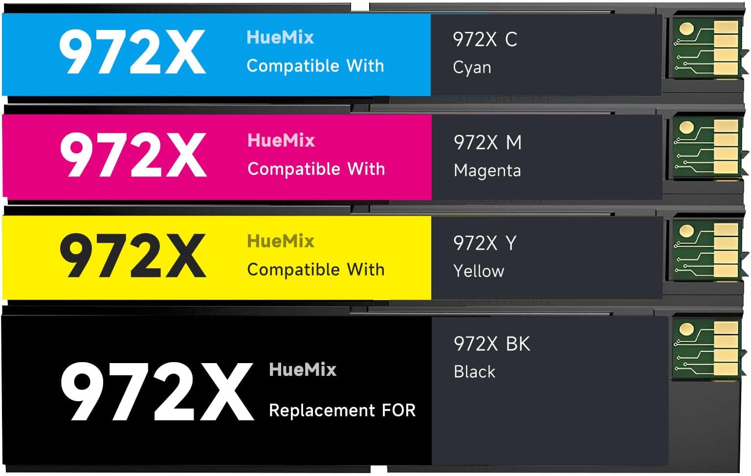 Amazon.com: 972X Ink Cartridges Remanufactured for HP 972x Ink ...