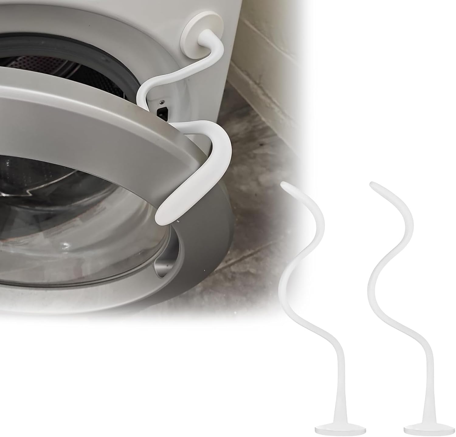 Amazon.com: 2 Pcs Front Load Washer Door Prop - Magnetic Flexible ...
