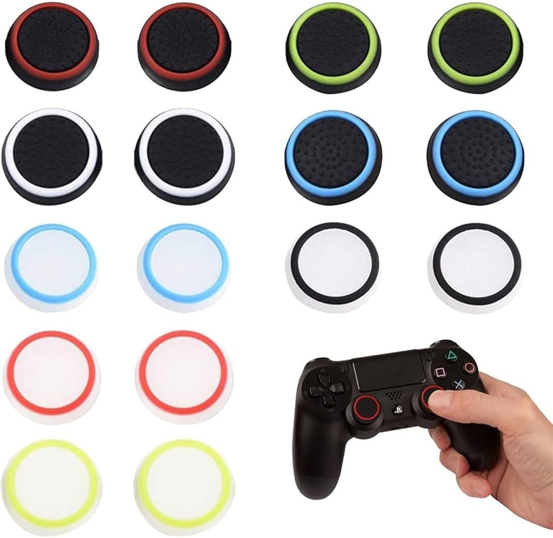 16pcs ZKSXOA Silicone Thumb Stick Grip Cap, Aim Assist Caps, Joystick ...