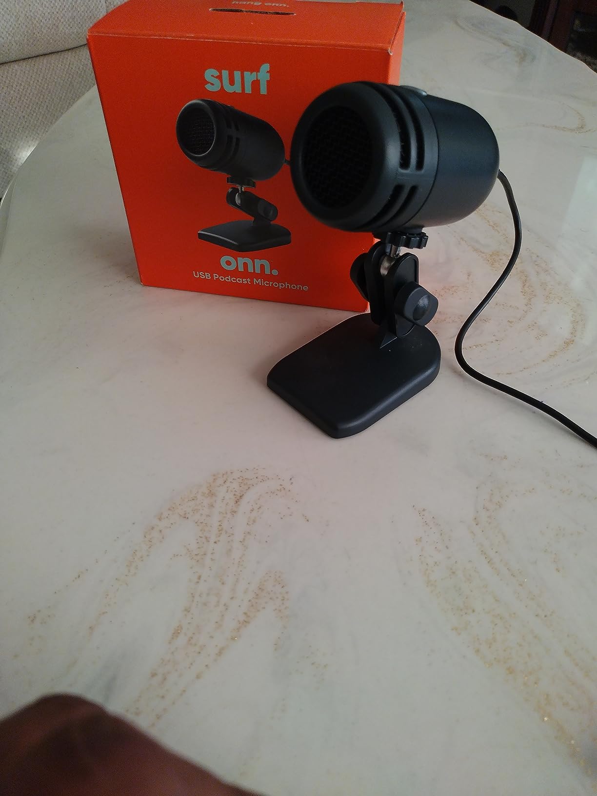 Amazon.com: Onn. USB Podcast Microphone Computer Condenser Recording ...