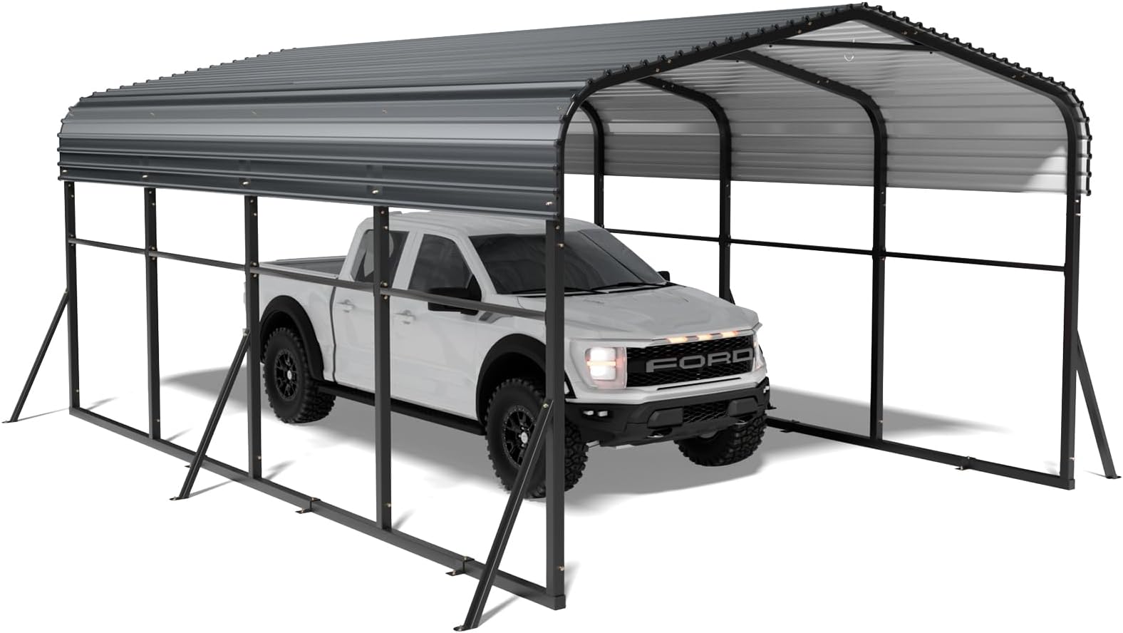 Amazon.com: Metal Carport 12x20 FT Carports Heavy Duty Car Shelter for ...