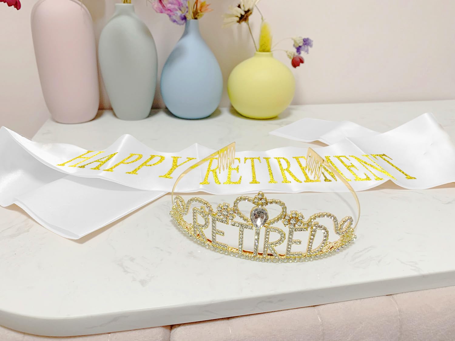 Snapklik.com : JETKONG Retirement Party Decorations Retired Tiara/Crown ...