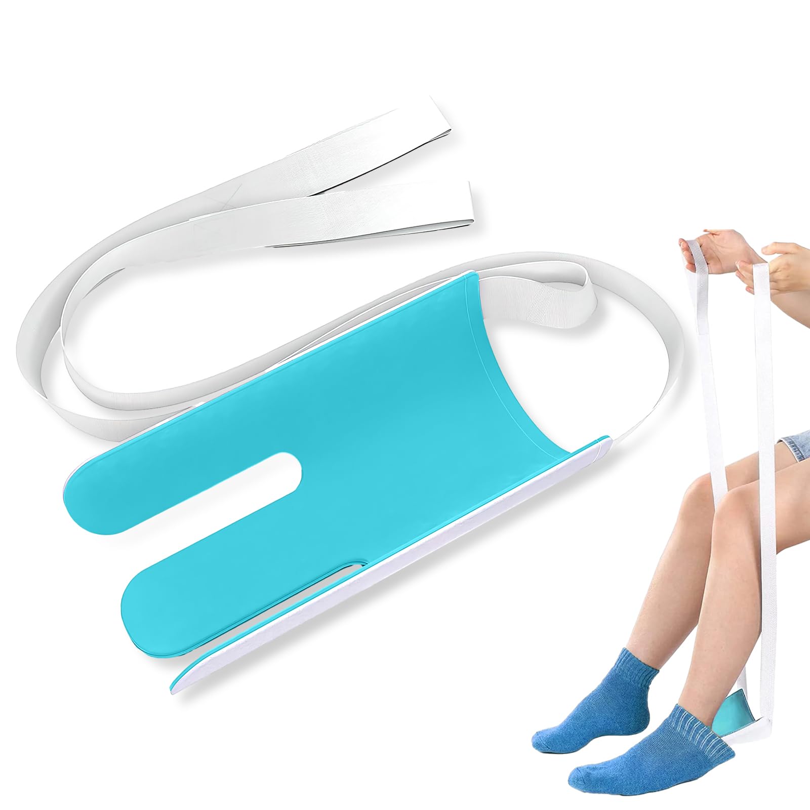 Sock Aid Device, sock helper easy on easy off, for seniors, Disabled ...