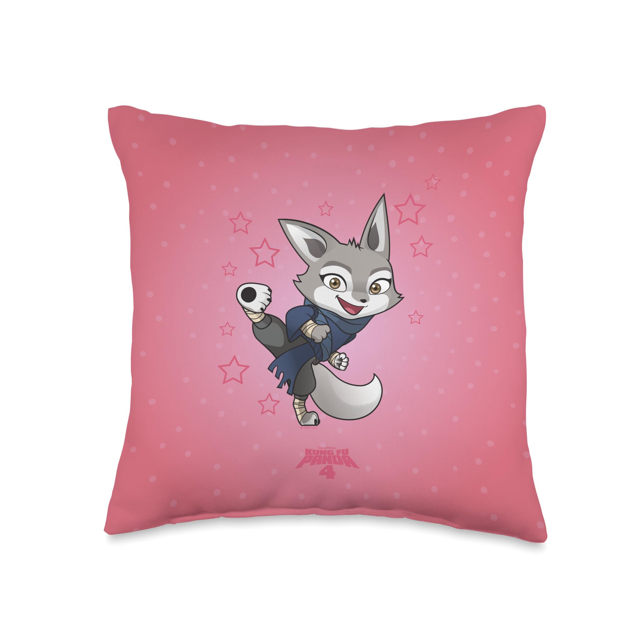 Amazon.com: DreamWorks Kung Fu Panda 4 Kawaii Zhen Throw Pillow : Home ...
