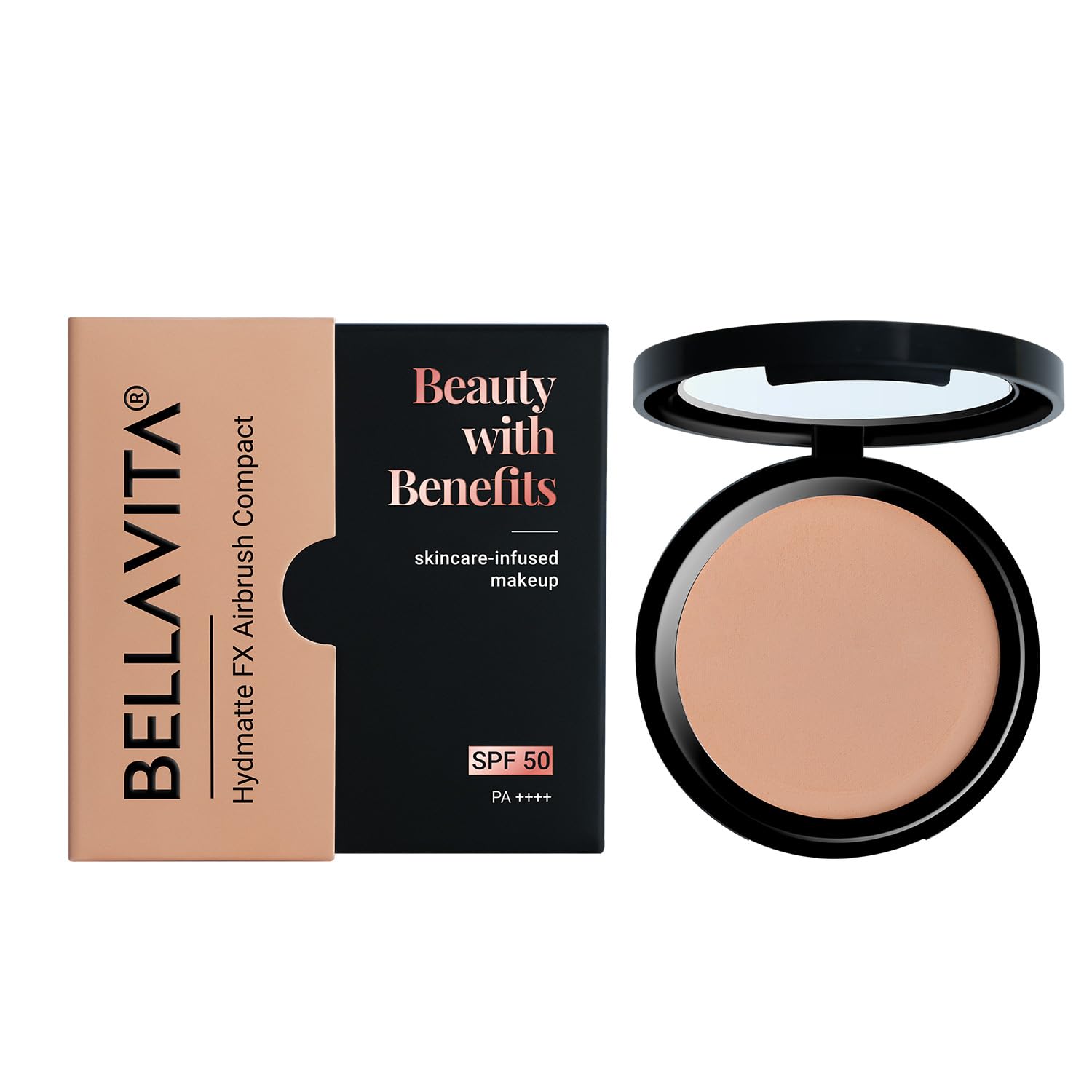 Buy BELLAVITA SPF 50 Compact Powder for All Skin Types | Matt Finish ...